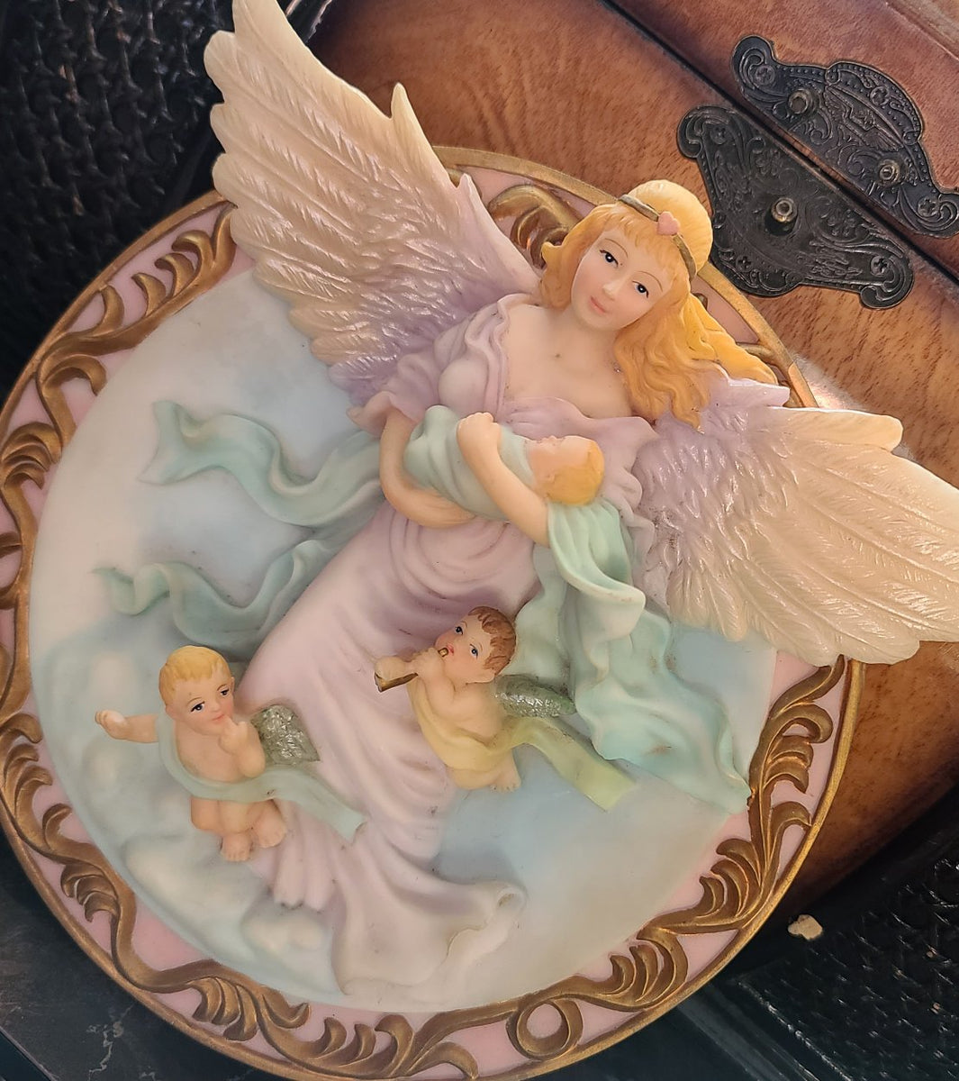 Sansco Angel Collectible Plate 1996 Porcelain Limited Edition ...